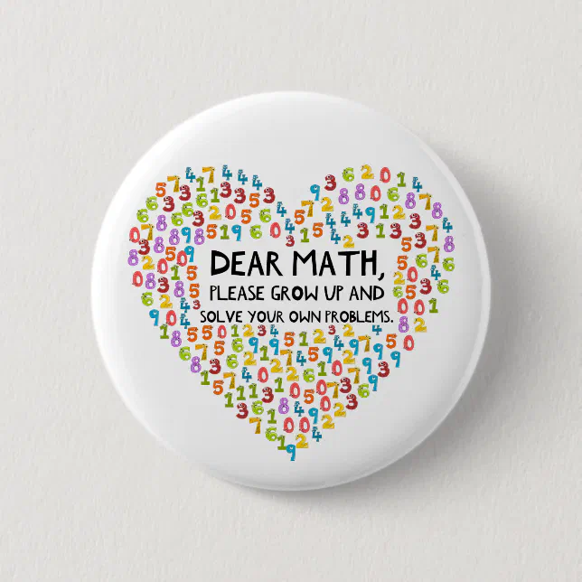 Funny Math Button | Zazzle