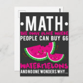 Funny Math Calculation Humor Back to School Postcard | Zazzle