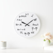 Funny Math Genius Geek Large Clock | Zazzle