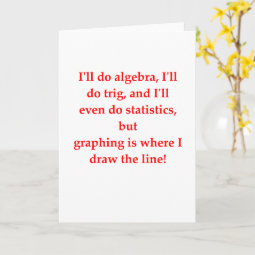 funny math joke card | Zazzle