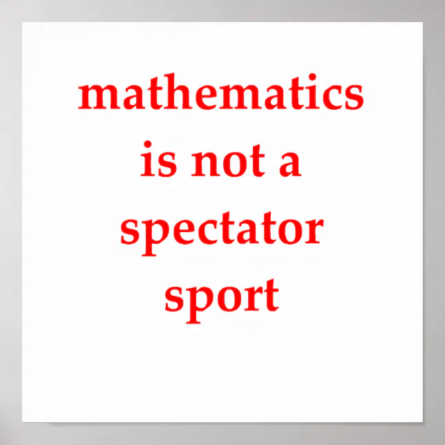 funny math joke poster | Zazzle
