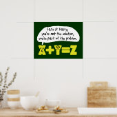 Funny Math Problem Poster | Zazzle