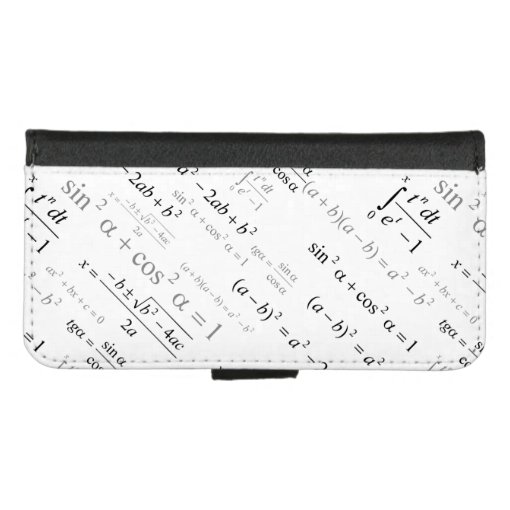 Funny Mathematics Formulas Math Geek iPhone Wallet Case | Zazzle