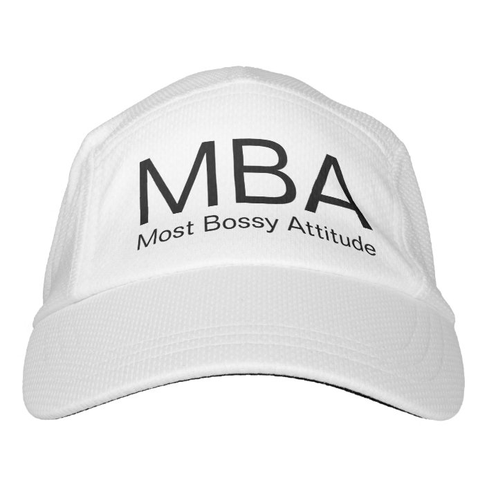Funny MBA Acronym Hat | Zazzle.com