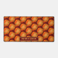 Funny Meatballs - Man Food with Own Slogan / Name Desk Mat | Zazzle