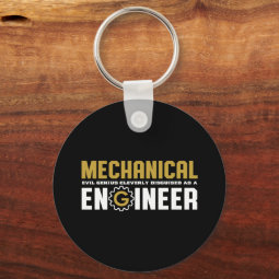 Funny Mechanical Engineering Geek Engineer Student Keychain | Zazzle