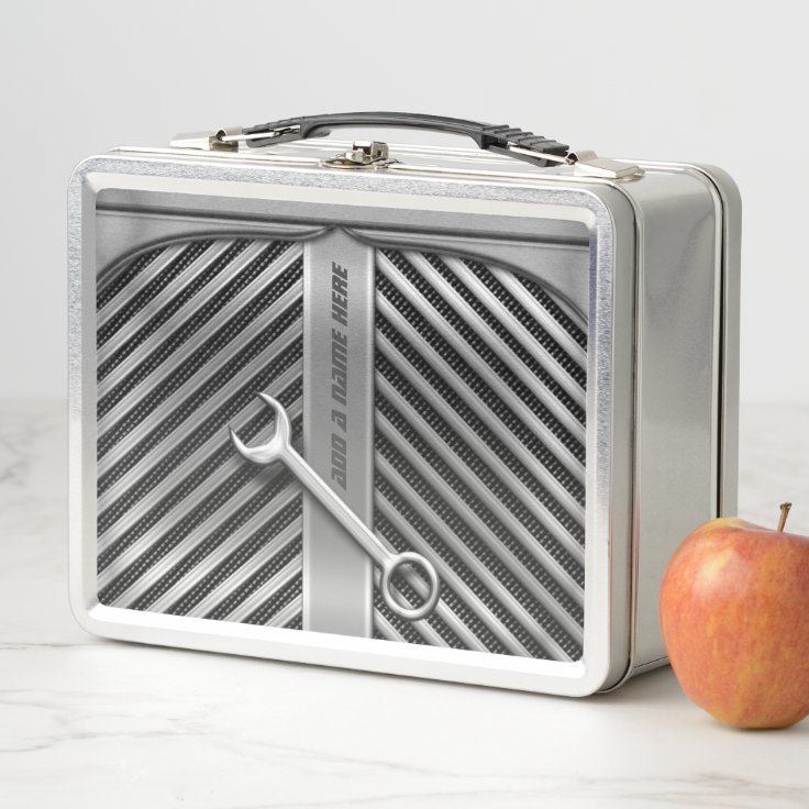 Funny Mechanics Vehicle Grille And Spanner Metal Lunch Box | Zazzle