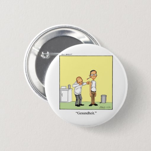 Funny Medical Cartoon Gift! Button | Zazzle