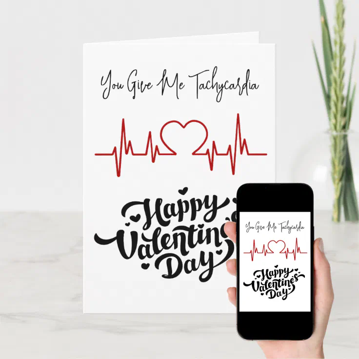 Funny Medical Doctor Nurse Valentines Day Holiday Card | Zazzle