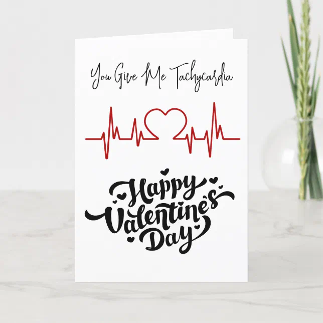 Funny Medical Doctor Nurse Valentines Day Holiday Card | Zazzle
