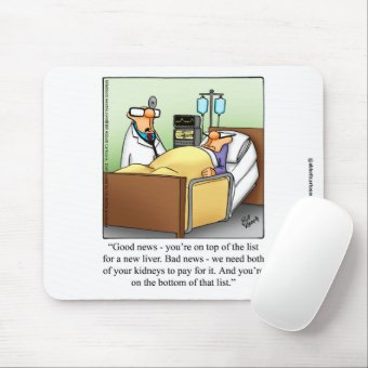 Funny Medical Humor Mousepad | Zazzle