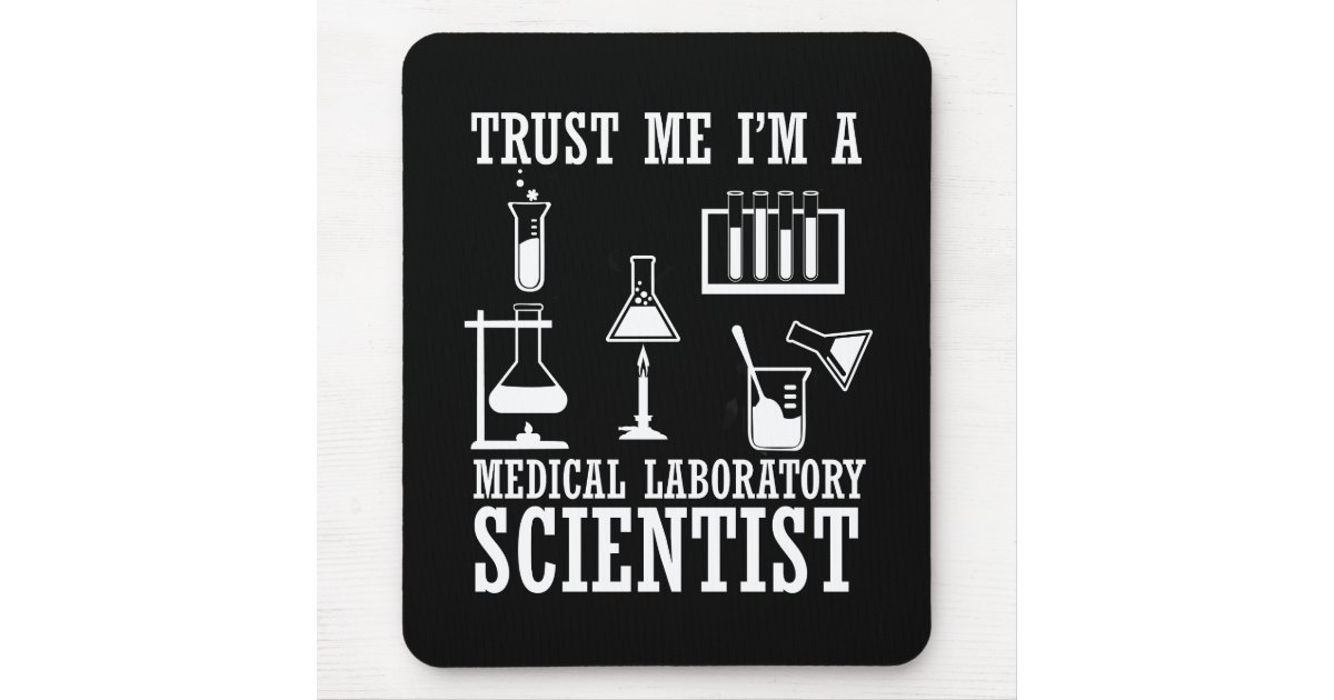 Funny medical lab tech scientist humor laboratory mouse pad | Zazzle
