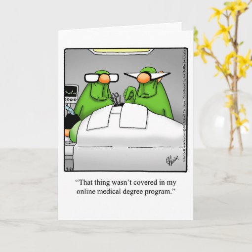 Funny Medical School Congratulations Graduation Card | Zazzle