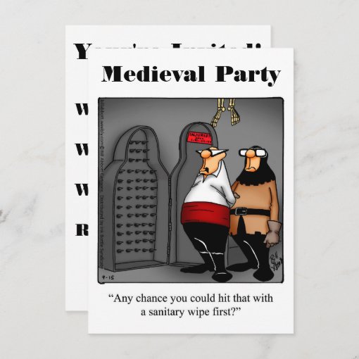 Funny Medieval Party Invitations | Zazzle