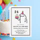 Funny Meme Simple Black & White 26th Birthday Invitation | Zazzle