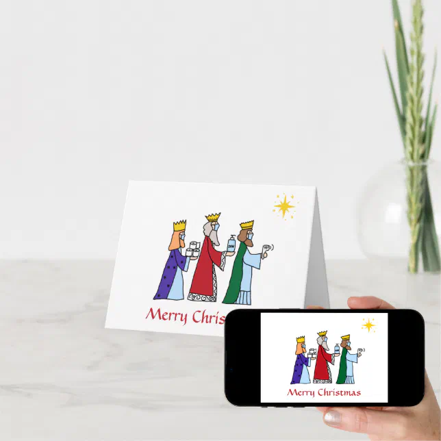 Funny Merry Christmas Three Kings Greeting Holiday | Zazzle