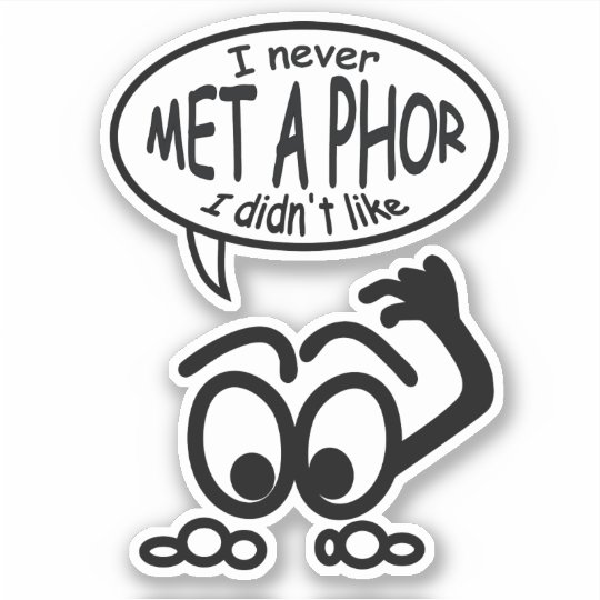 Funny Metaphor Stickman Sticker | Zazzle.com