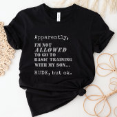 Funny Military Mom Basic Training Boot Camp Gift T-Shirt | Zazzle