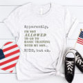 Funny Military Mom Basic Training Going Away Gift T-Shirt | Zazzle