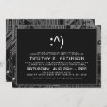 Funny Minimal Computer Science Grey Grad Invite | Zazzle