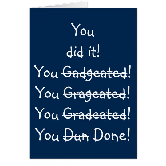 Funny Misspelling Graduation Congratulations Humor Card | Zazzle.com