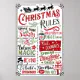 Funny Modern Christmas Rules Poster Sign | Zazzle