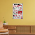 Funny Modern Christmas Rules Poster Sign | Zazzle