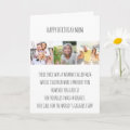 Funny Mom Limerick Favorite Son 3 Photo Birthday Card | Zazzle