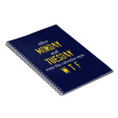 Funny Monday Tuesday WTF Spiral Notebook | Zazzle