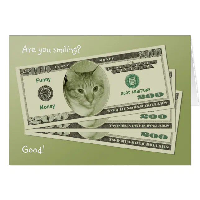 Funny Money Card | Zazzle