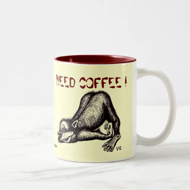 Funny monkey coffee mug | Zazzle