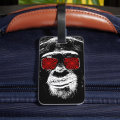 Funny monkey luggage tag | Zazzle