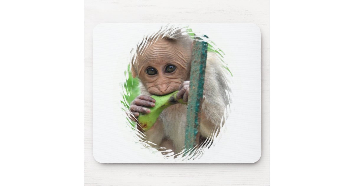 Funny Monkey Picture Mouse Pad | Zazzle