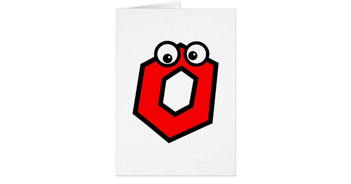 Funny Monogram Letter O Card | Zazzle.com