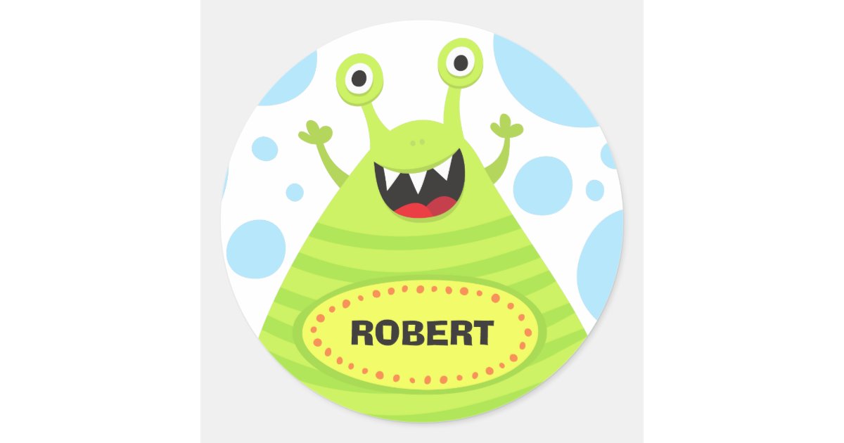 funny-monster-personalized-name-stickers-for-kids-zazzle