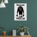 Funny Monster Troll Poster | Zazzle