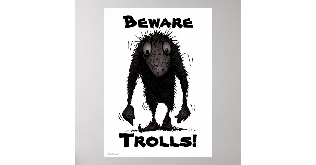 Funny Monster Troll Poster | Zazzle