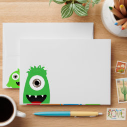 Funny Monsters Envelopes | Zazzle