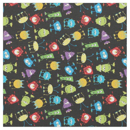 Little Monsters Fabric | Zazzle