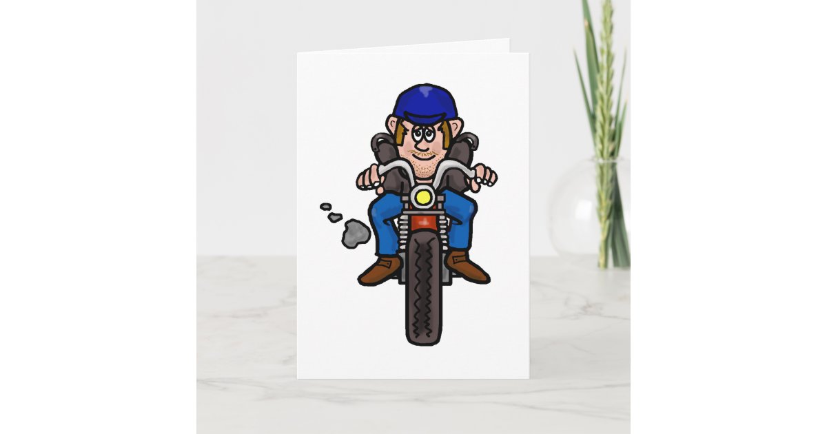 Funny Motorcycle Blessing Birthday Card | Zazzle