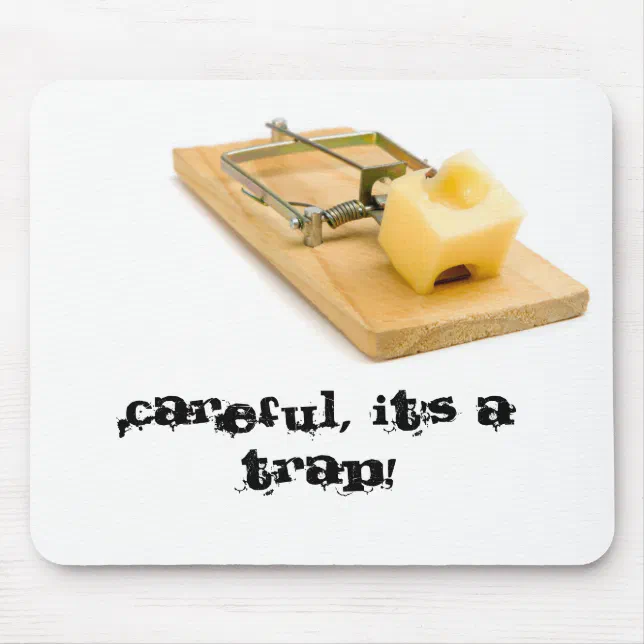 Funny mouse pad - Mouse trap. | Zazzle