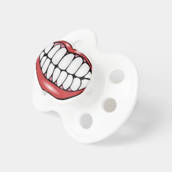 Funny Mouth and Teeth Pacifier | Zazzle