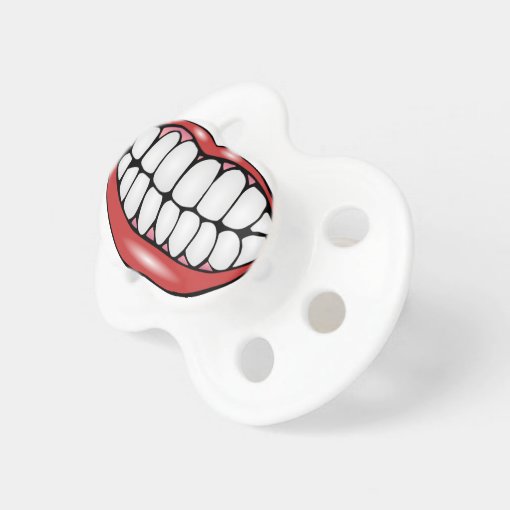 Funny Mouth and Teeth Pacifier | Zazzle