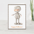 Funny Mummy Toilet Paper Son Halloween Holiday Card | Zazzle