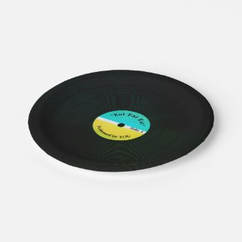 Funny musical look vinyl eating record plate cover | Zazzle