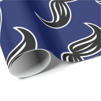 Funny Mustache Barbershop Dad Wrapping Paper | Zazzle