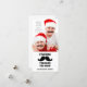 Funny Mustache Christmas Photo Card | Zazzle