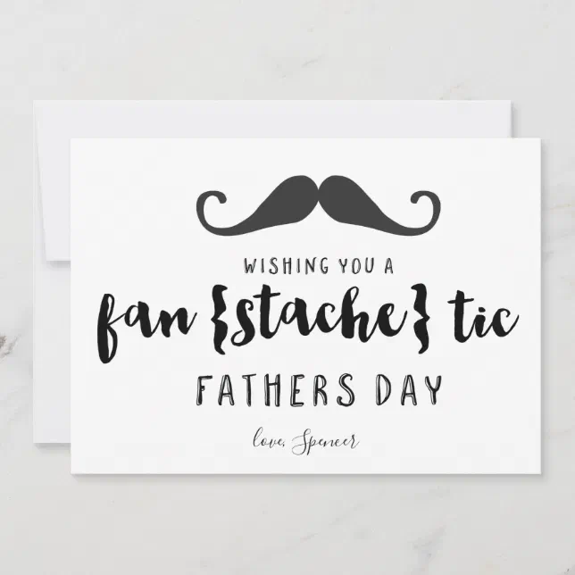 Funny Mustache Father's Day Card | Zazzle