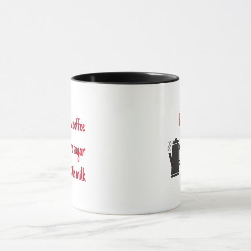Funny name and instructions for coffee mug | Zazzle
