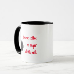 Funny name and instructions for coffee mug | Zazzle